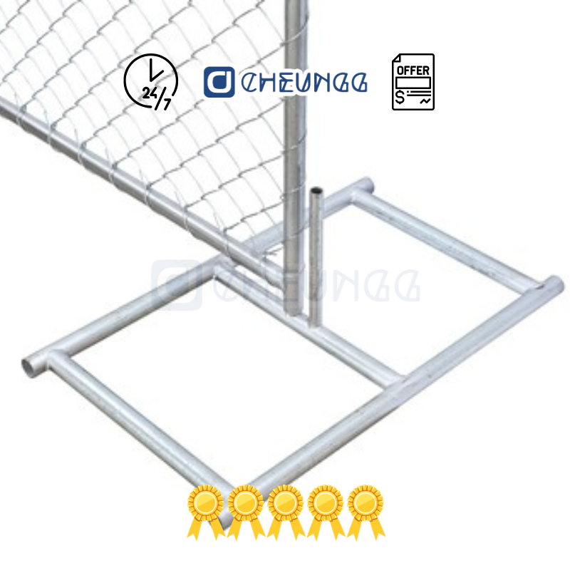 6×12 Portable Chain Link Temporary Fence – Event Security Panels, Rust ...